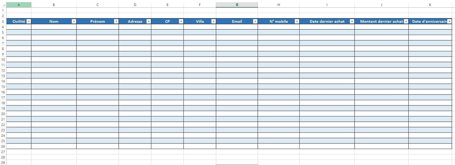 Comment créer un fichier client avec Excel ? 5 étapes essentielles