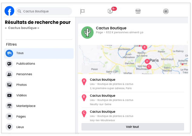 Facebook : comment créer une structure de pages Lieux pour votre enseigne